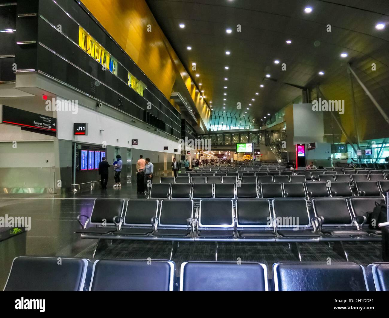 Miami, Florida, USA - December 12, 2019: Travelers inside Miami ...
