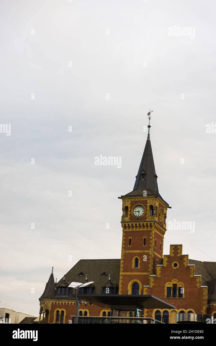Bell tower of a majestic medieval castle in Cologne, Germany Stock ...