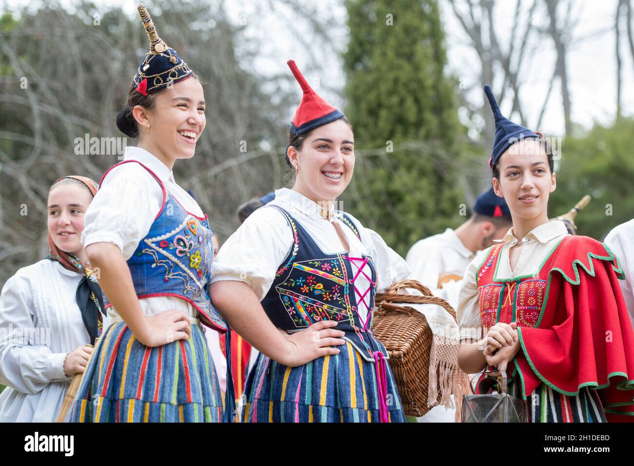 People in traditional dress at the reopening of the Emperior Gardens at ...