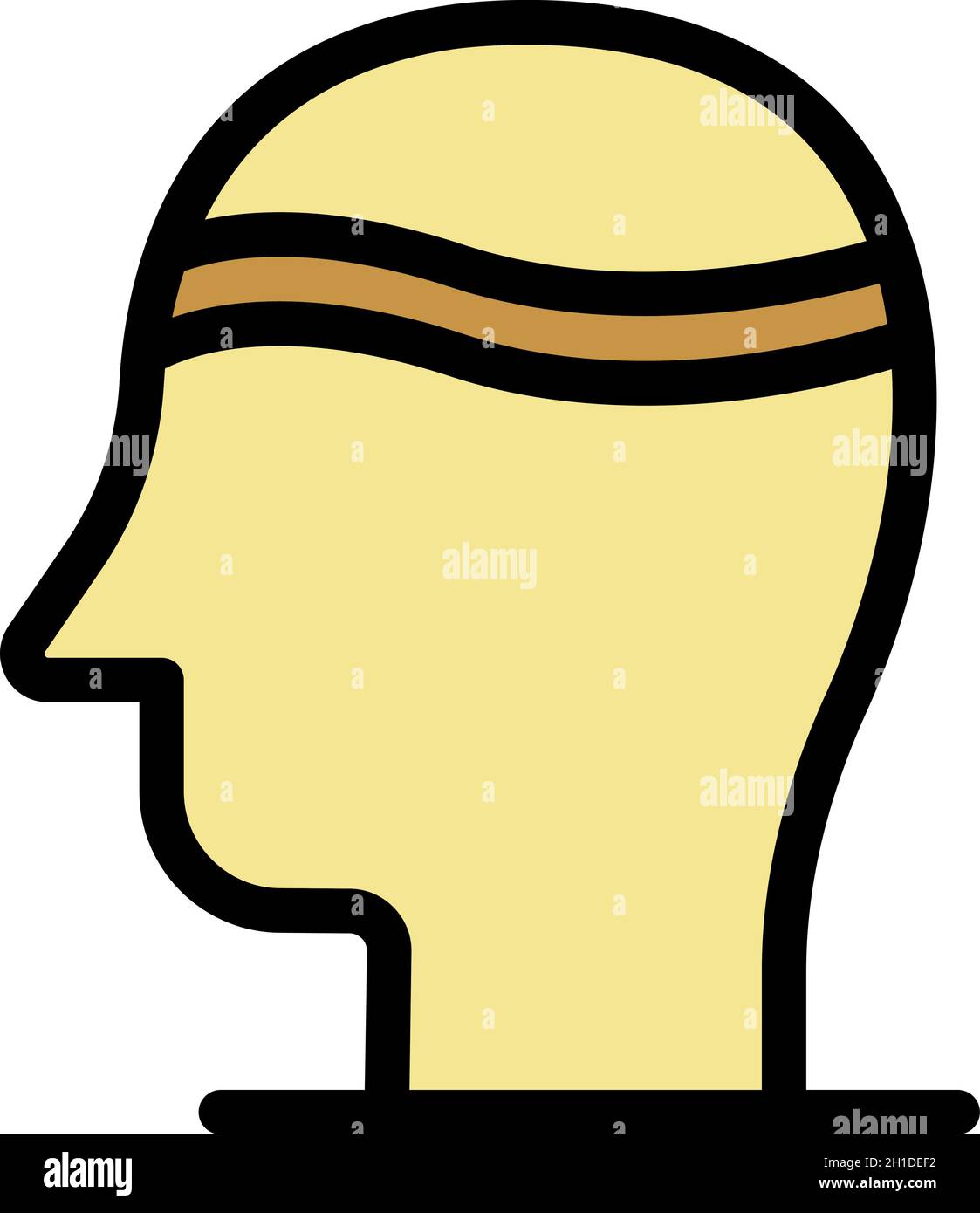 Depression icon. Outline depression vector icon color flat isolated ...