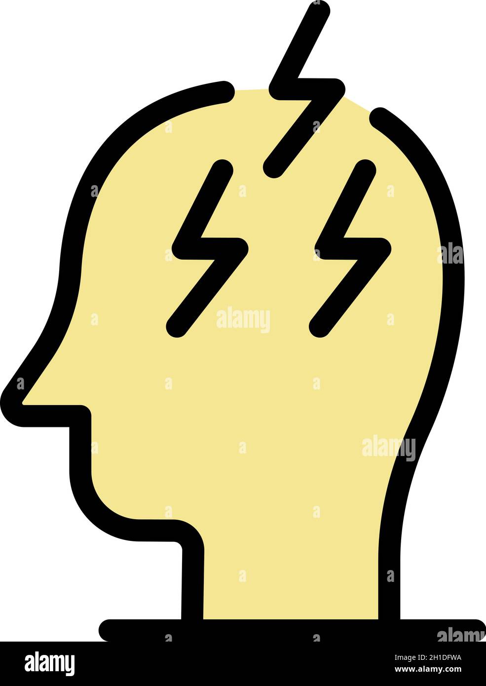 Boost energy man icon. Outline boost energy man vector icon color flat ...