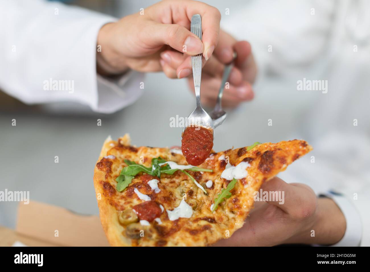 Doctor eating break hi-res stock photography and images - Alamy
