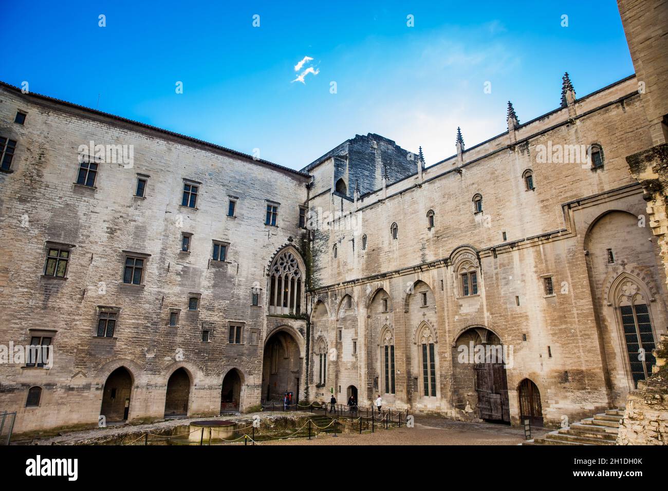 AVIGNON, FRANCE - MARCH, 2018: The Papal palace one of the biggest ...