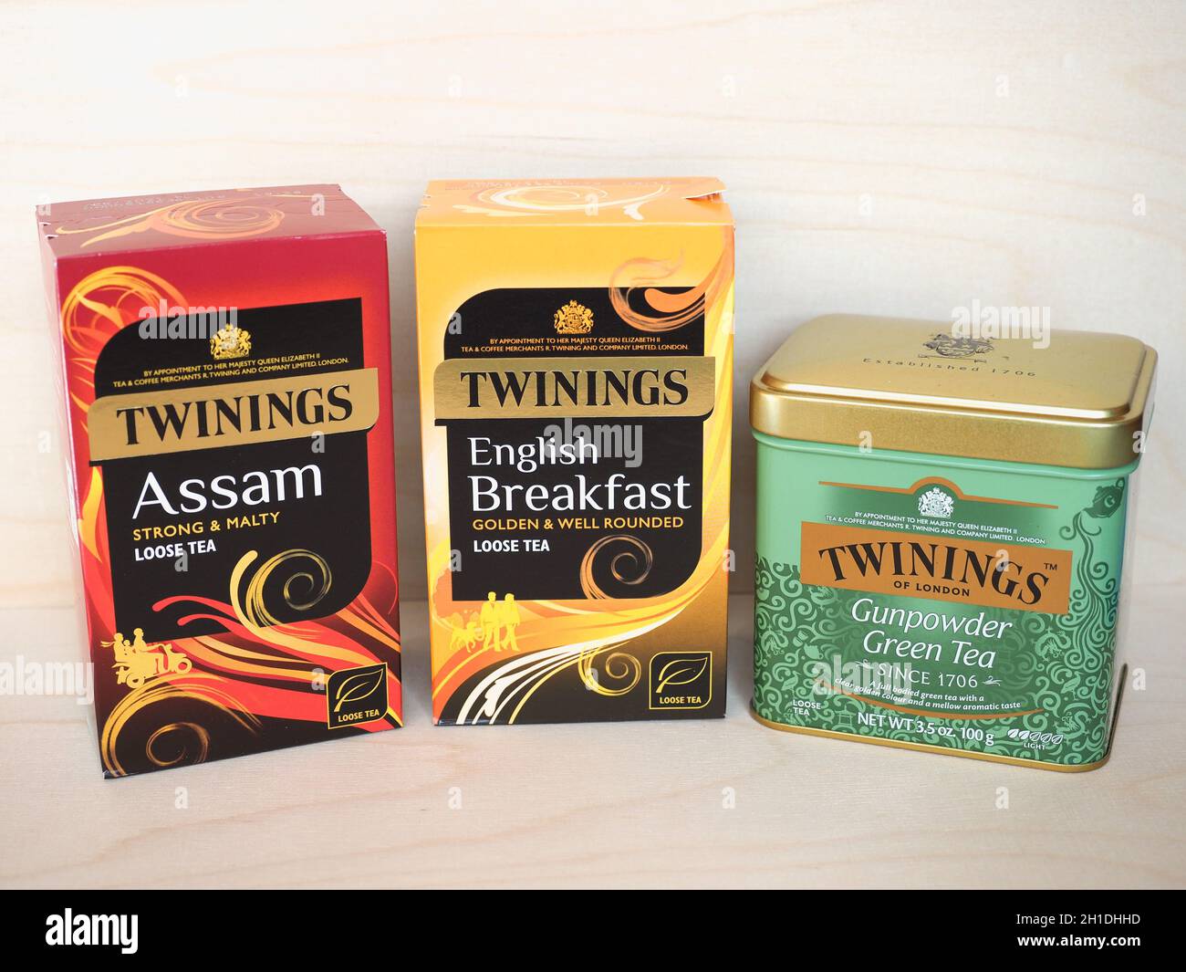 Packets of green tea hi-res stock photography and images - Alamy