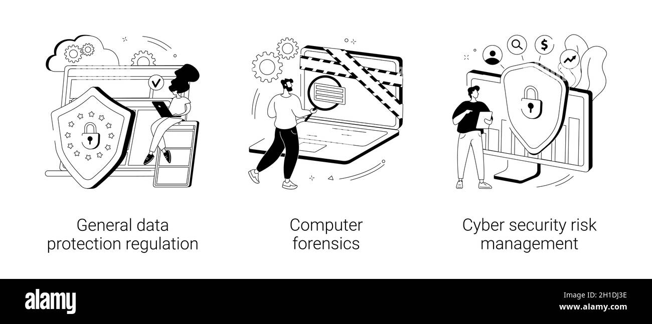 Information control and security abstract concept vector illustrations ... Information control and security abstract concept vector illustrations ...