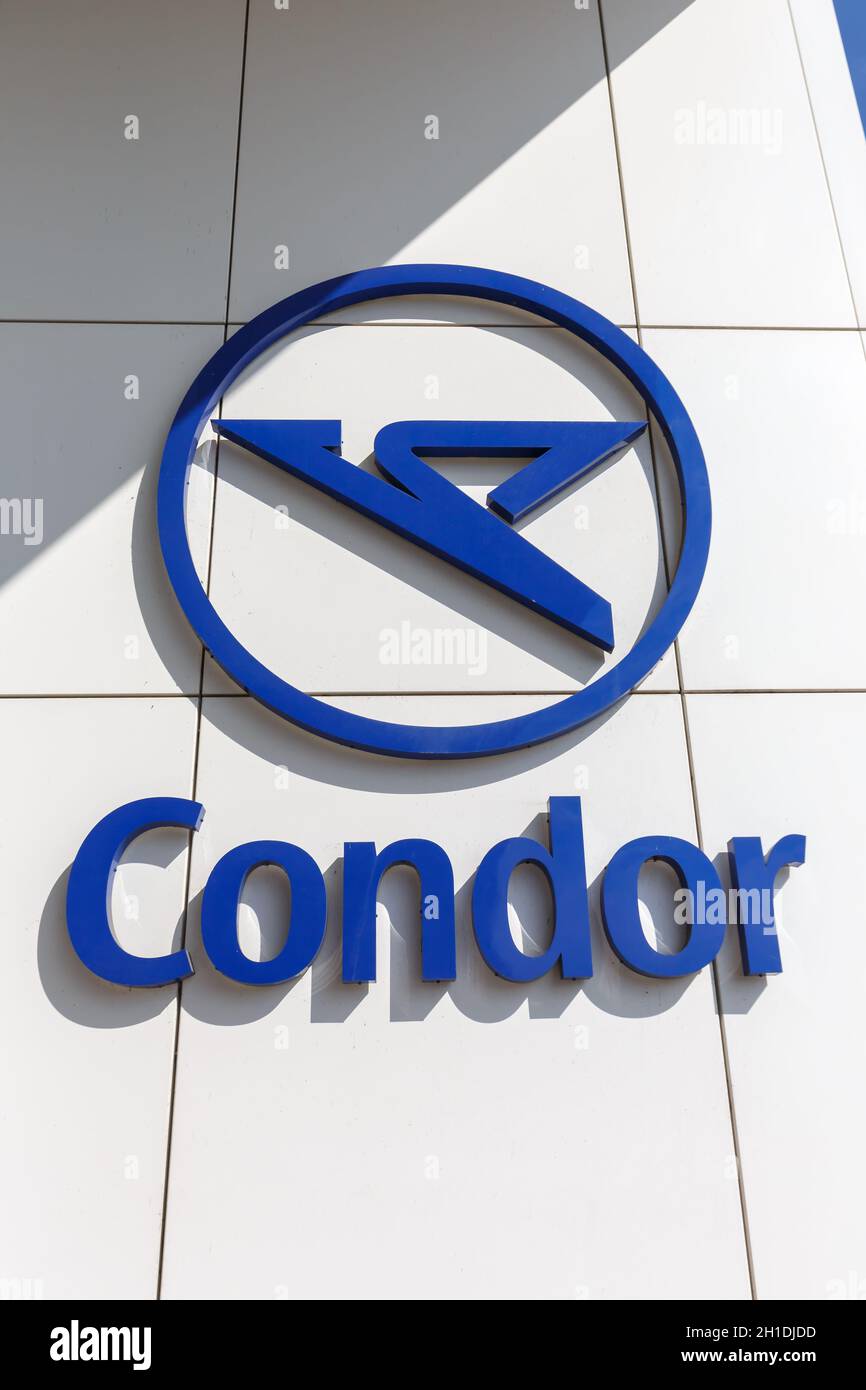 Frankfurt, Germany – April 7, 2020: Condor Logo at headquarters at ...
