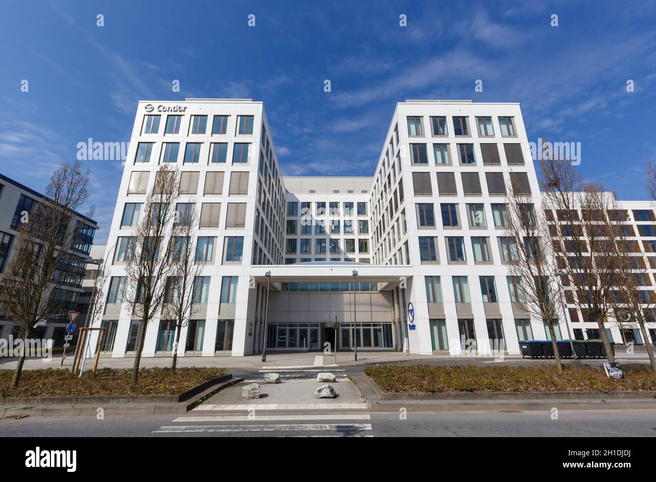 Frankfurt, Germany – April 7, 2020: Condor headquarters at Frankfurt ...