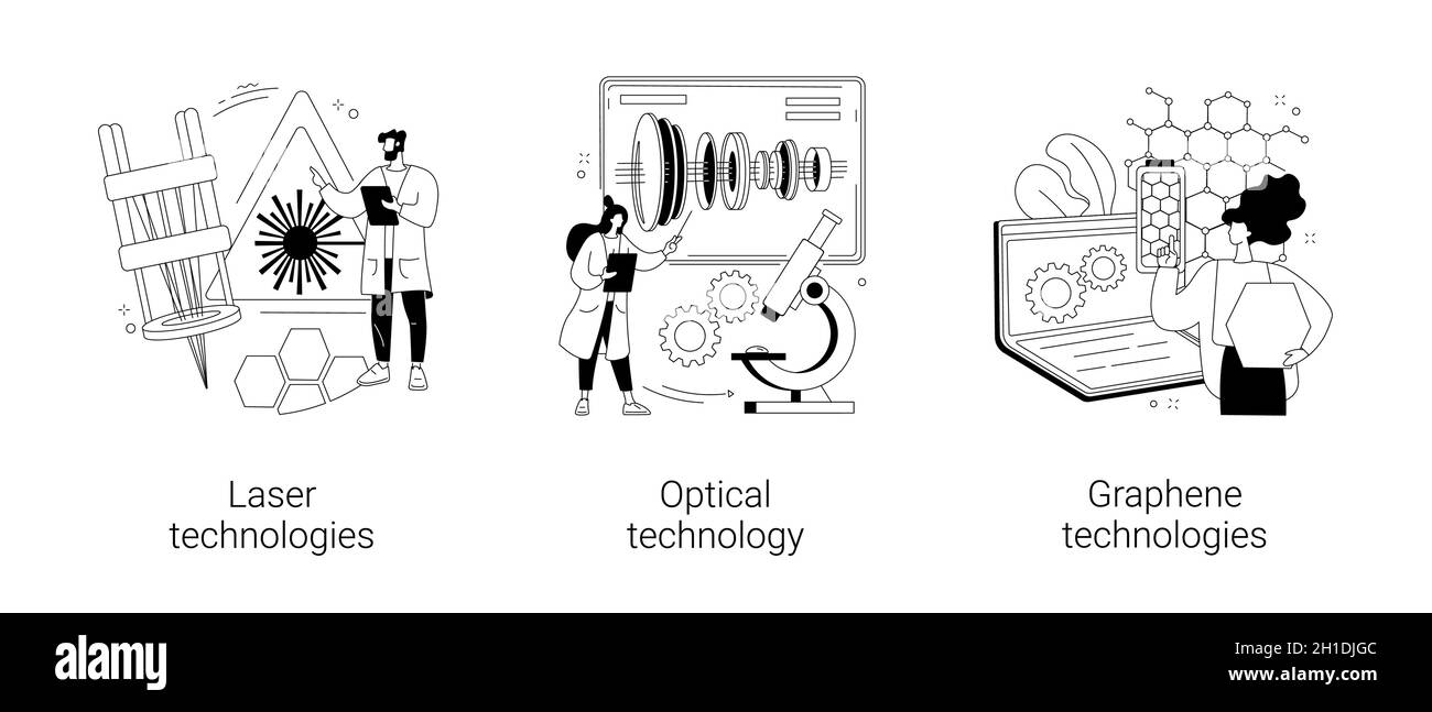 Modern science abstract concept vector illustrations Stock Vector Image ...