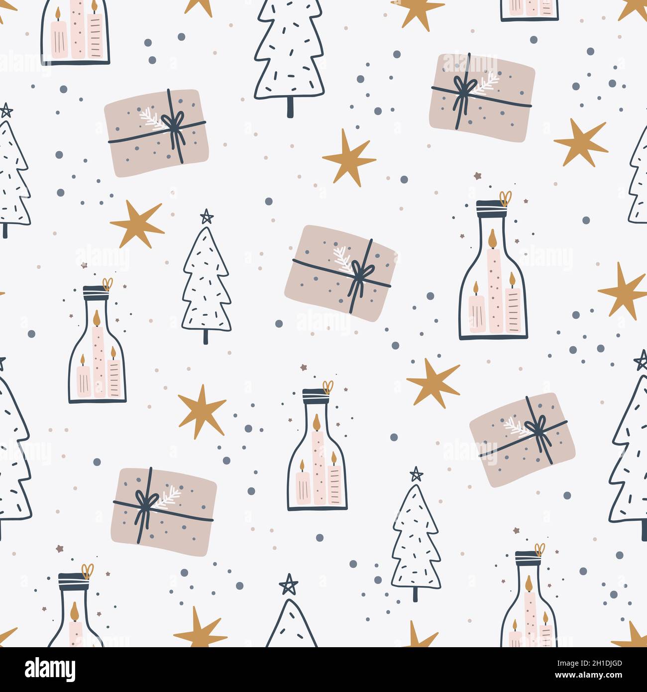 Christmas tree floral decorations Stock Vector Images - Alamy