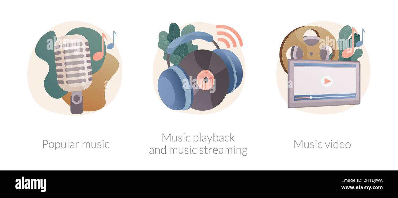 Pop culture abstract concept vector illustrations Stock Vector Image ...