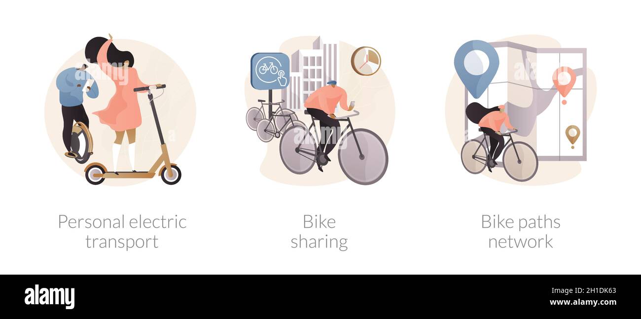 Urban transportation abstract concept vector illustrations Stock Vector ...