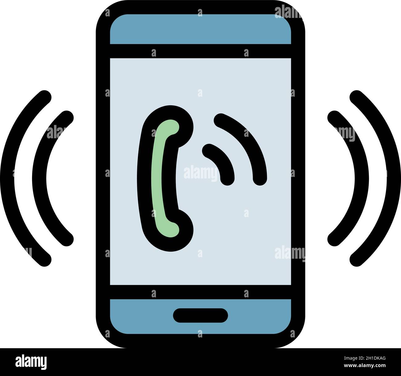 Emergency phone call icon. Outline emergency phone call vector icon ...