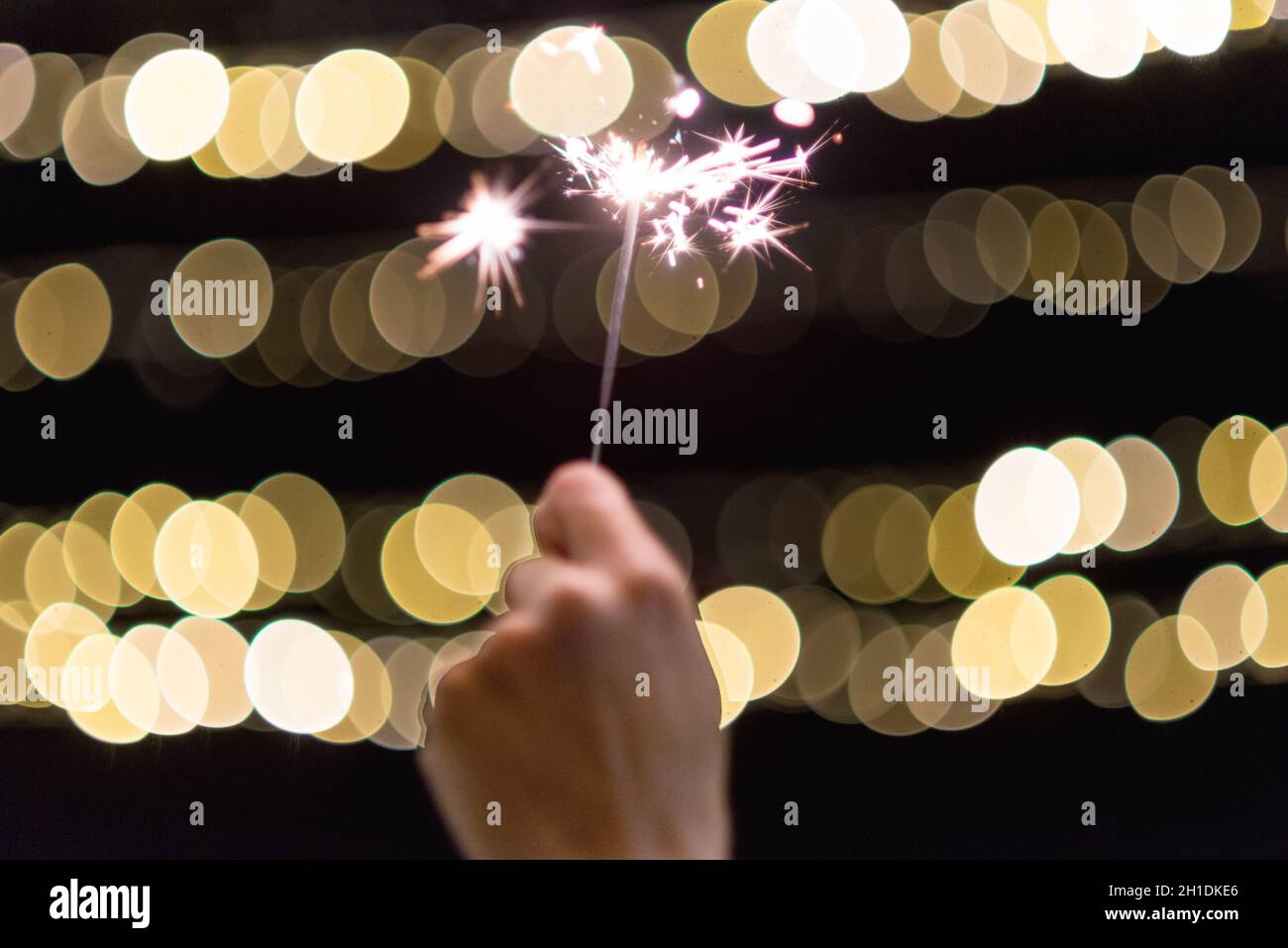 Dark night view on hands hi-res stock photography and images - Alamy