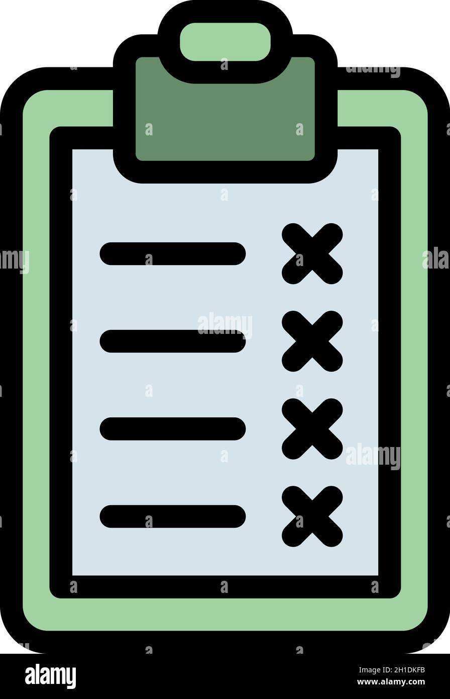 No mark checkboard icon. Outline no mark checkboard vector icon color ...