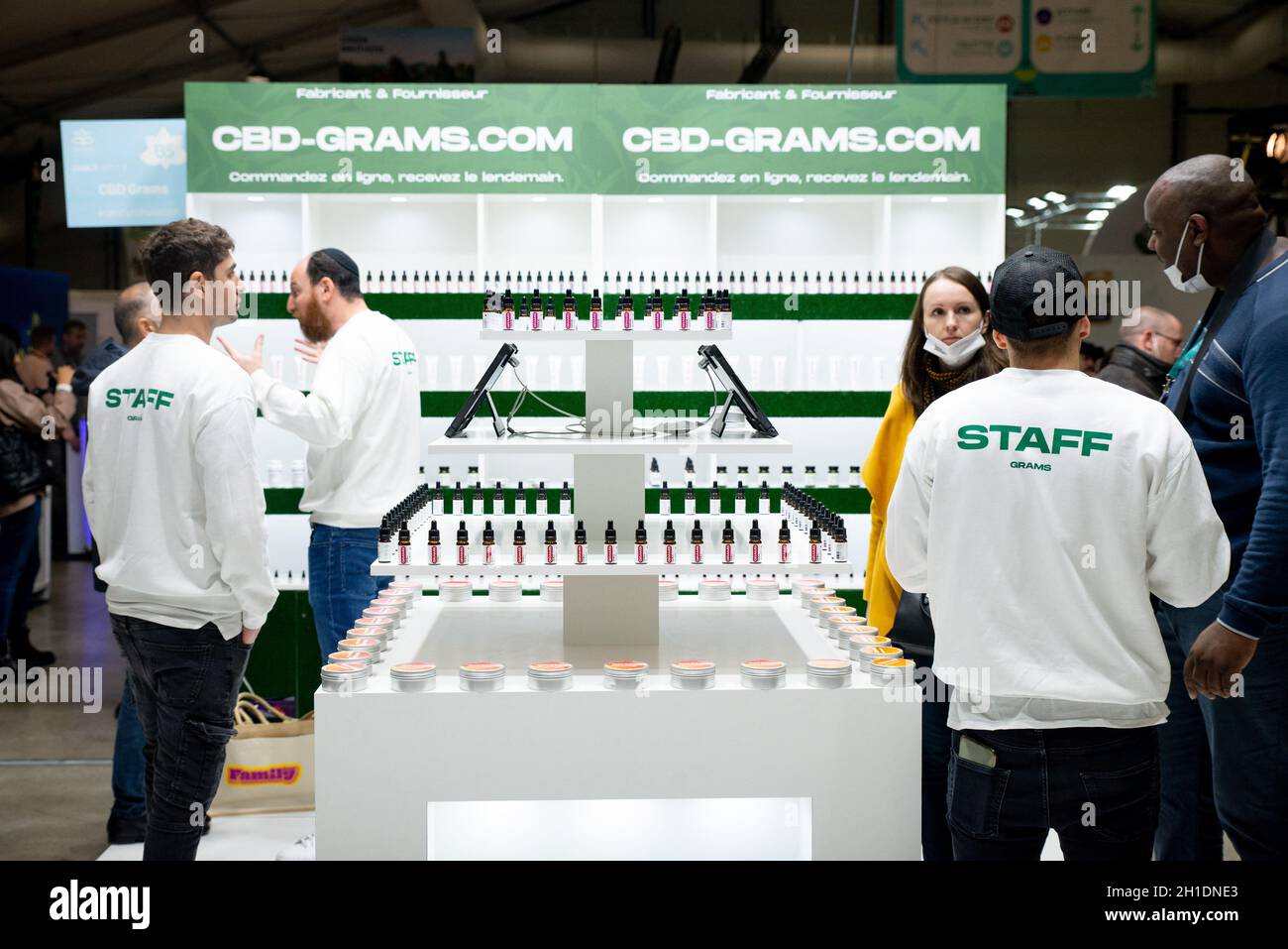 Paris, France on October 18, 2021. The CBD Expo France Exibition took ...