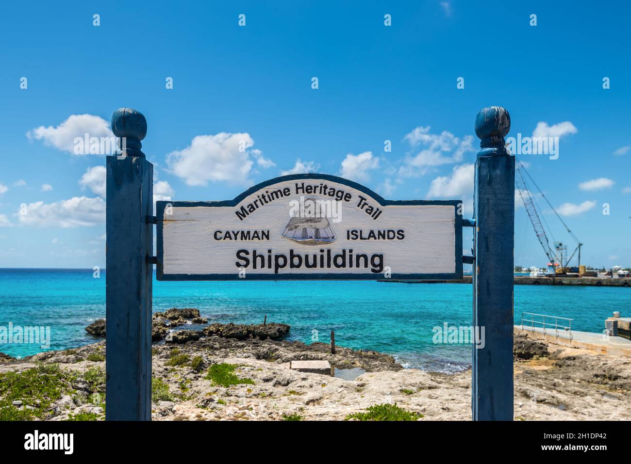 George Town, Grand Cayman Island, UK - April 23, 2019: Sign of ...