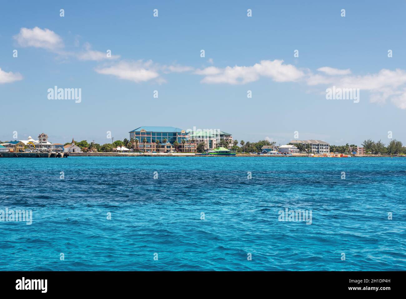 George Town, Grand Cayman Island, UK - April 23, 2019: View of ...