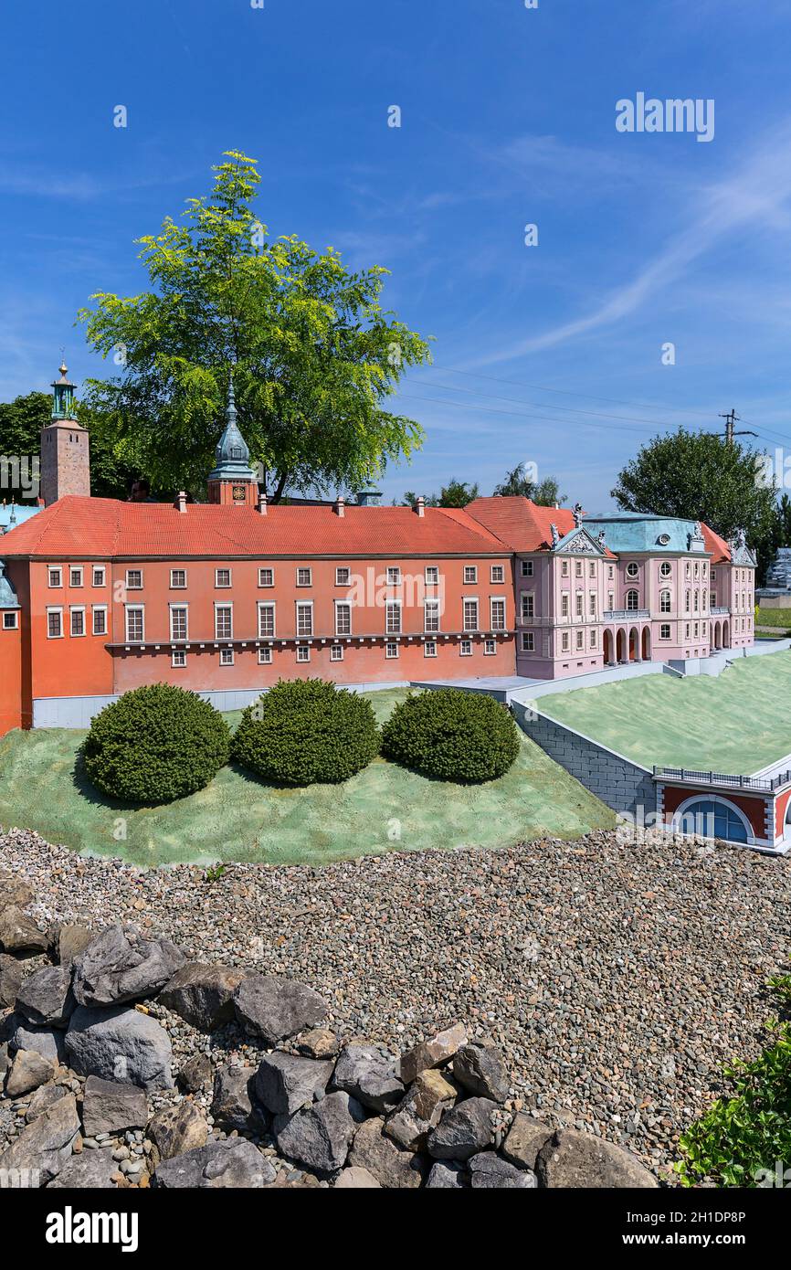 Inwald, Zator, Poland - August 12, 2018 : Miniature Park "Dream world ...