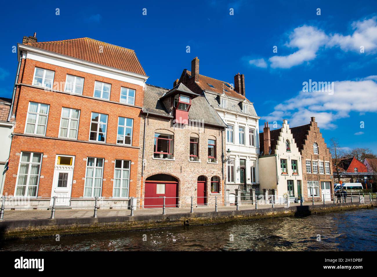 BRUGES, BELGIUM - MARCH, 2018: Canals of the historical and beautiful ...