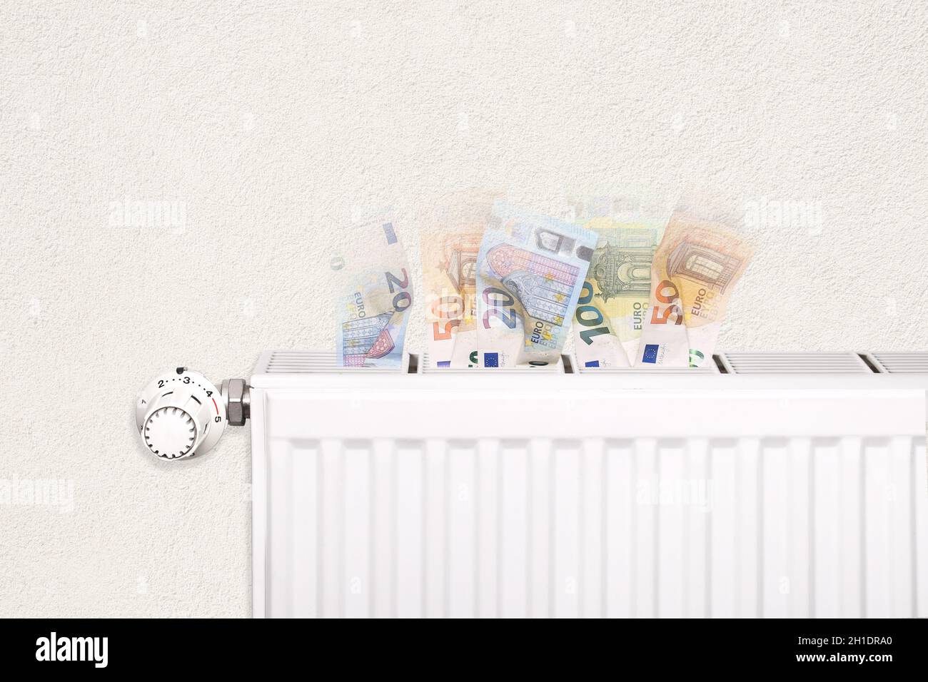 Symbolic image for steadily rising heating costs Stock Photo - Alamy