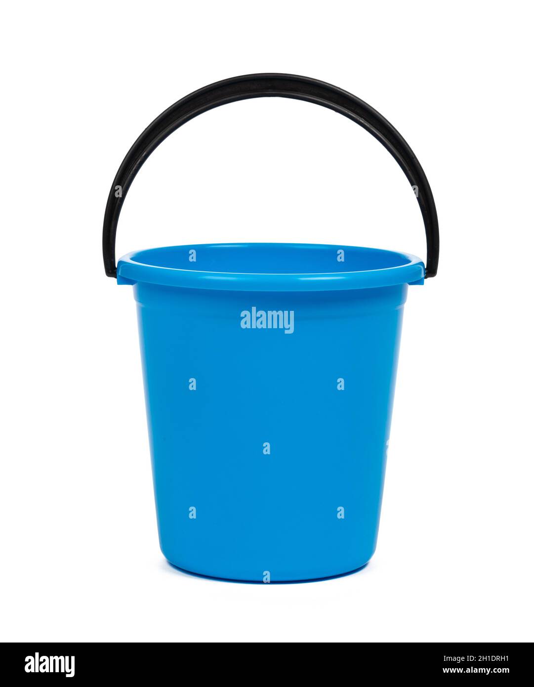 Blue plastic bucket for cleaning isolated on white background Stock ...