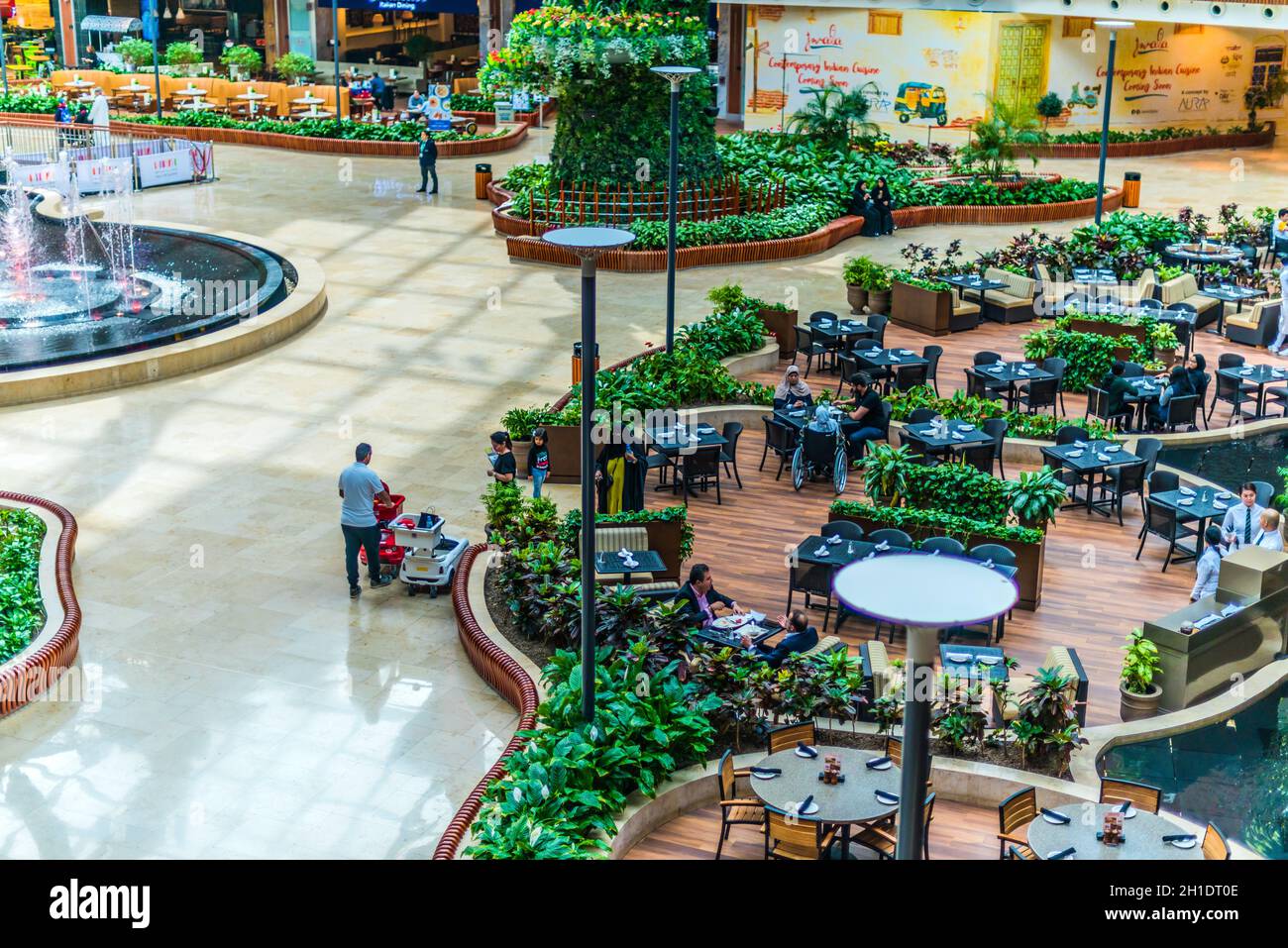 DOHA, QATAR - FEB 25, 2020: Interior of Mall of Qatar, a shopping mall ...