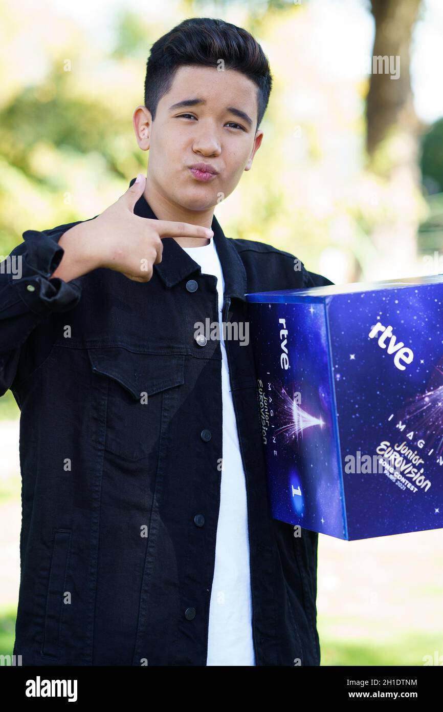 Singer Levi Diaz poses during his presentation of him as representative ...