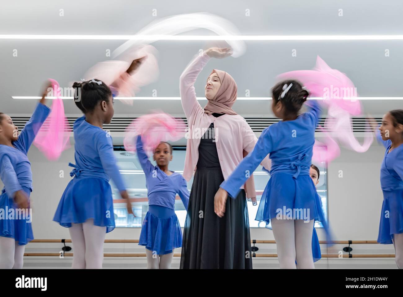 London, UK. 18th Oct, 2021. World Ballet Day: Muslim Ballet School ...