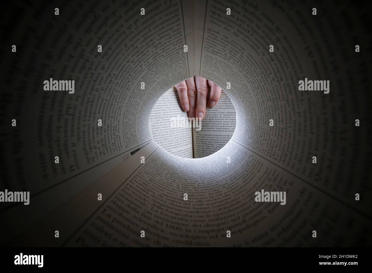 Rolled book hi-res stock photography and images - Alamy