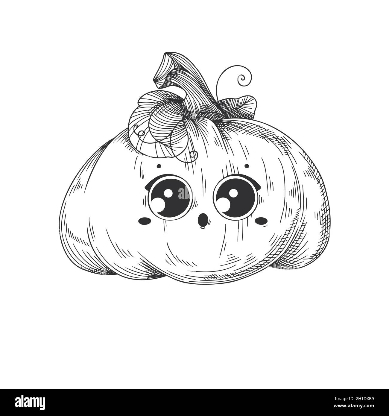Pumpkin with a smiling face. Halloween pumpkin. Happy Halloween Vector ...