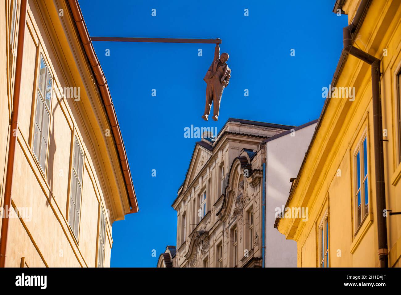 PRAGUE, CZECH REPUBLIC - APRIL, 2018: Sculpture of the psychoanalyst ...
