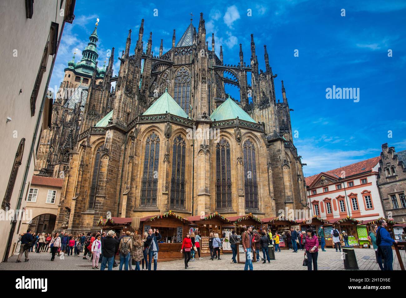 PRAGUE, CZECH REPUBLIC - APRIL, 2018: Tourists at the Metropolitan ...