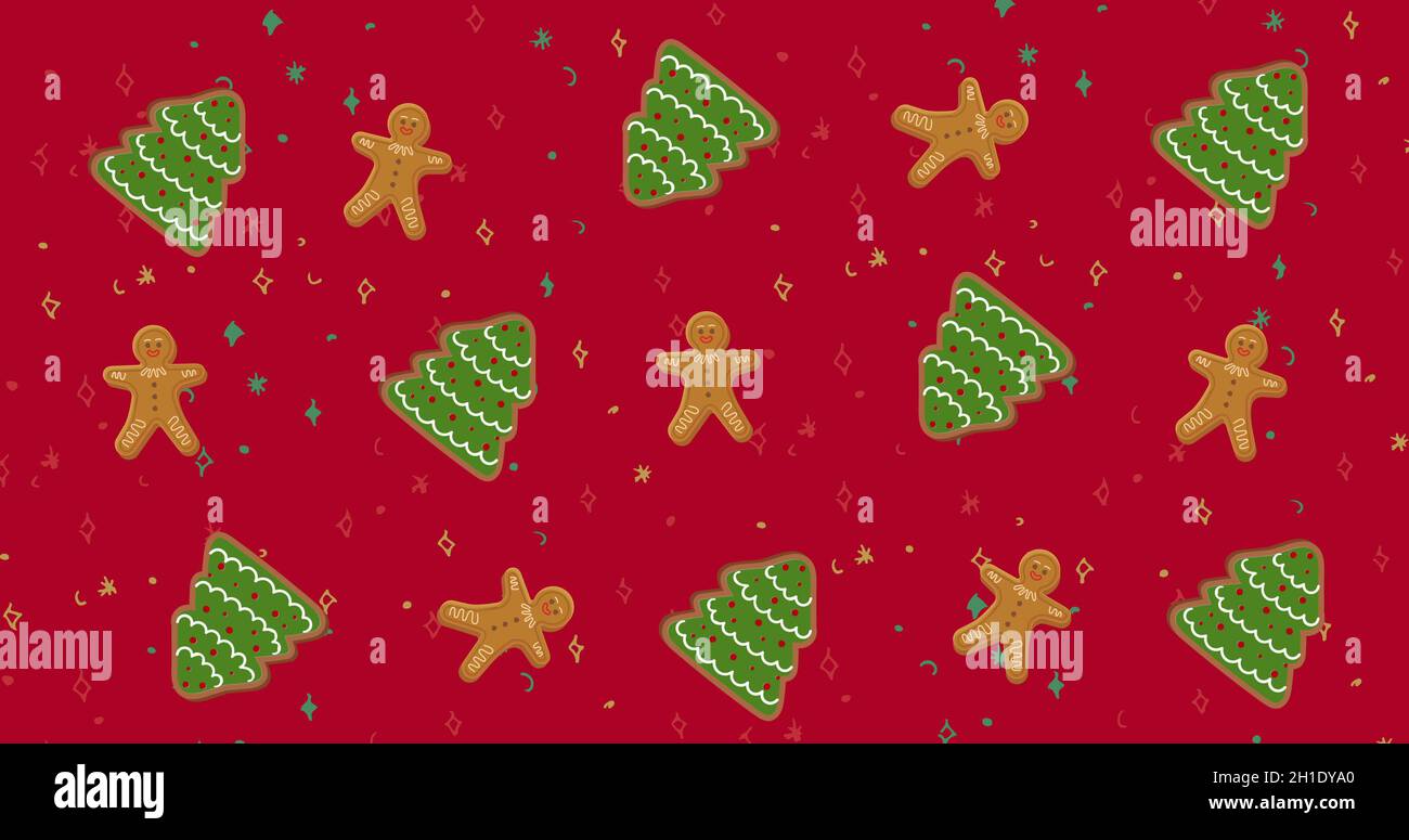 Row of gingerbread men hi-res stock photography and images - Alamy