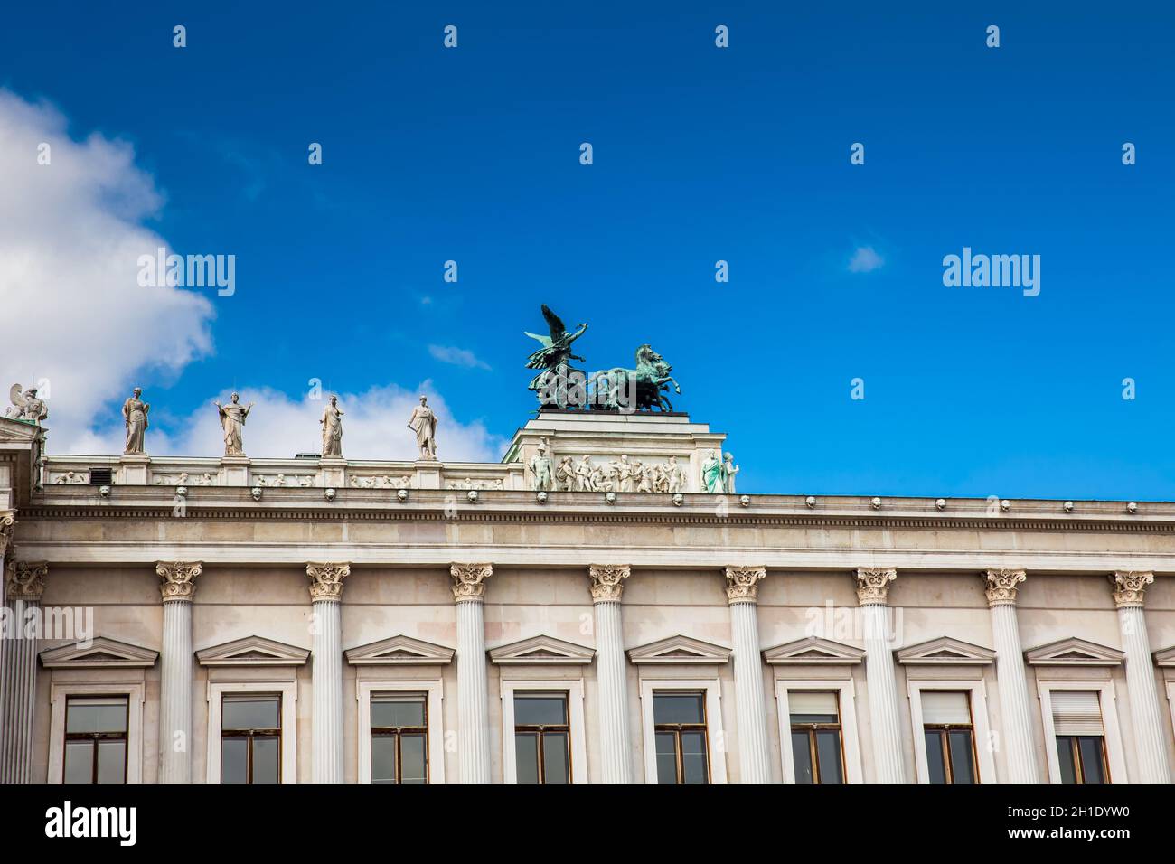 The historical Austrian Parliament Building completed in 1883 and ...