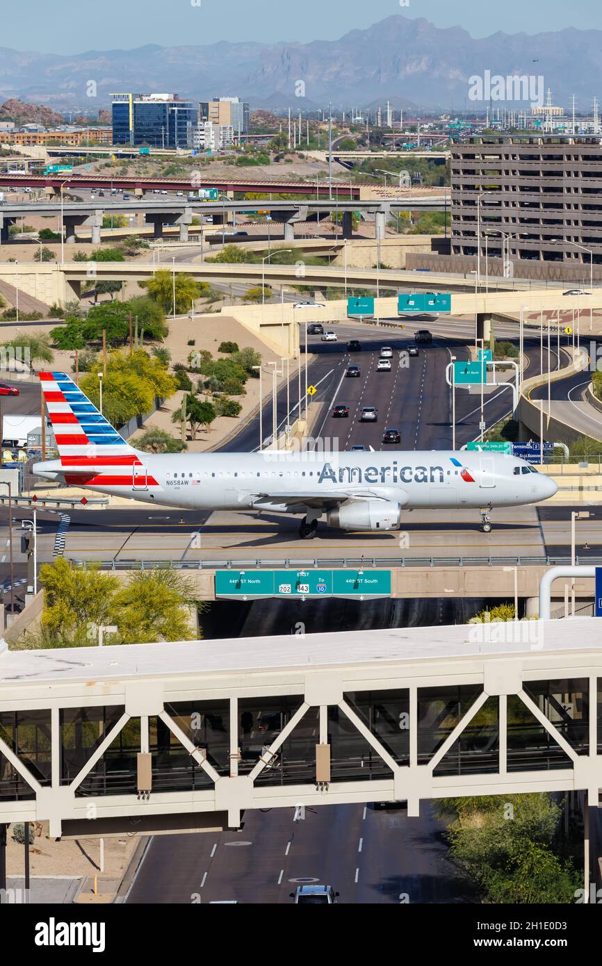 Phoenix, Arizona – April 8, 2019: American Airlines Airbus A320 ...