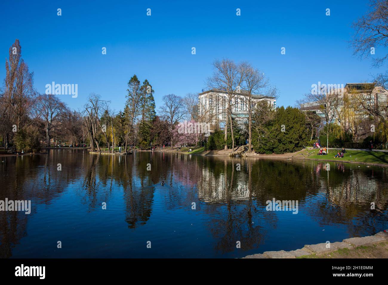 Stadtpark lake hi-res stock photography and images - Alamy