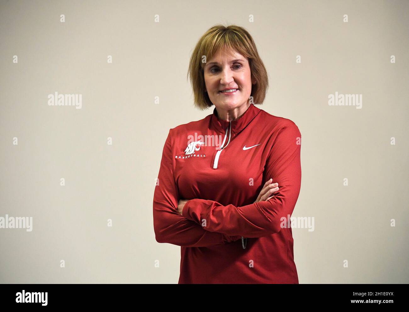 Washington State Head Coach Kamie Ethridge Poses During Pac 12 Womens