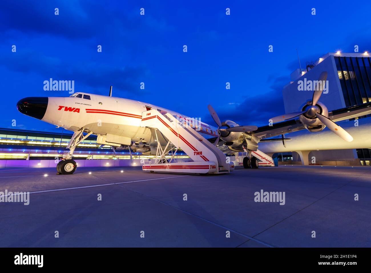 New York City, New York – February 27, 2020: TWA Trans World Airlines ...