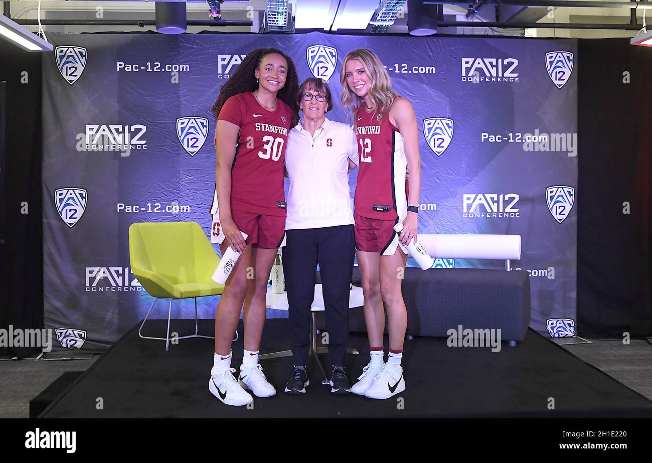 Stanford Haley Jones (left), Tara VanDerveer (middle) and Lexie Hull ...