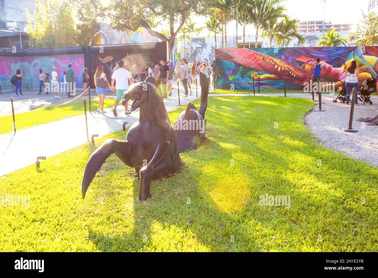 Miami, United States of America - November 30, 2019: The people at Art ...