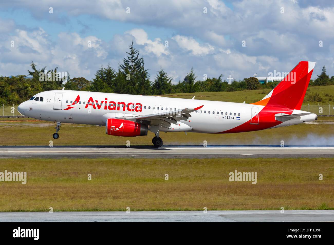 Medellin, Colombia – January 26, 2019: Avianca Airbus A320 airplane at ...