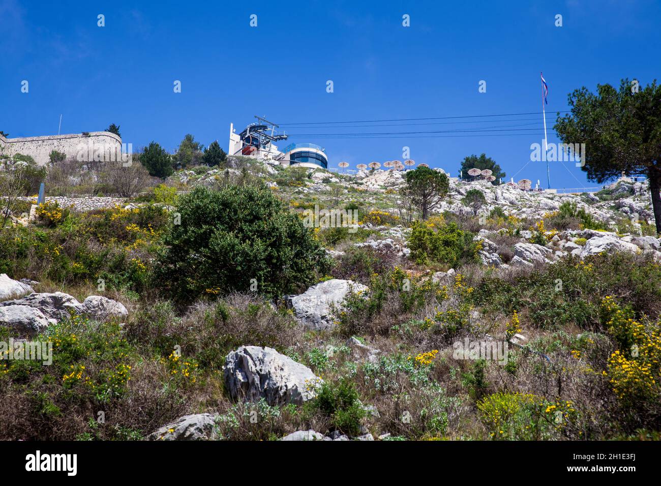 Mount srd cable car in dubrovnik hi-res stock photography and images ...