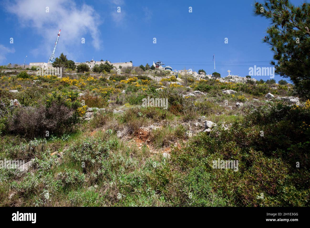 Mount srd cable car in dubrovnik hi-res stock photography and images ...