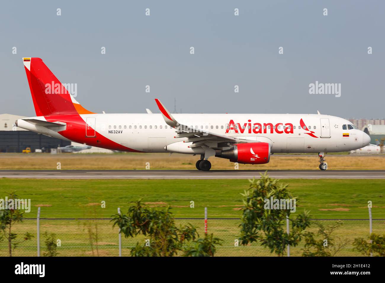 Bogota, Colombia – January 30, 2019: Avianca Airbus A320 airplane at ...