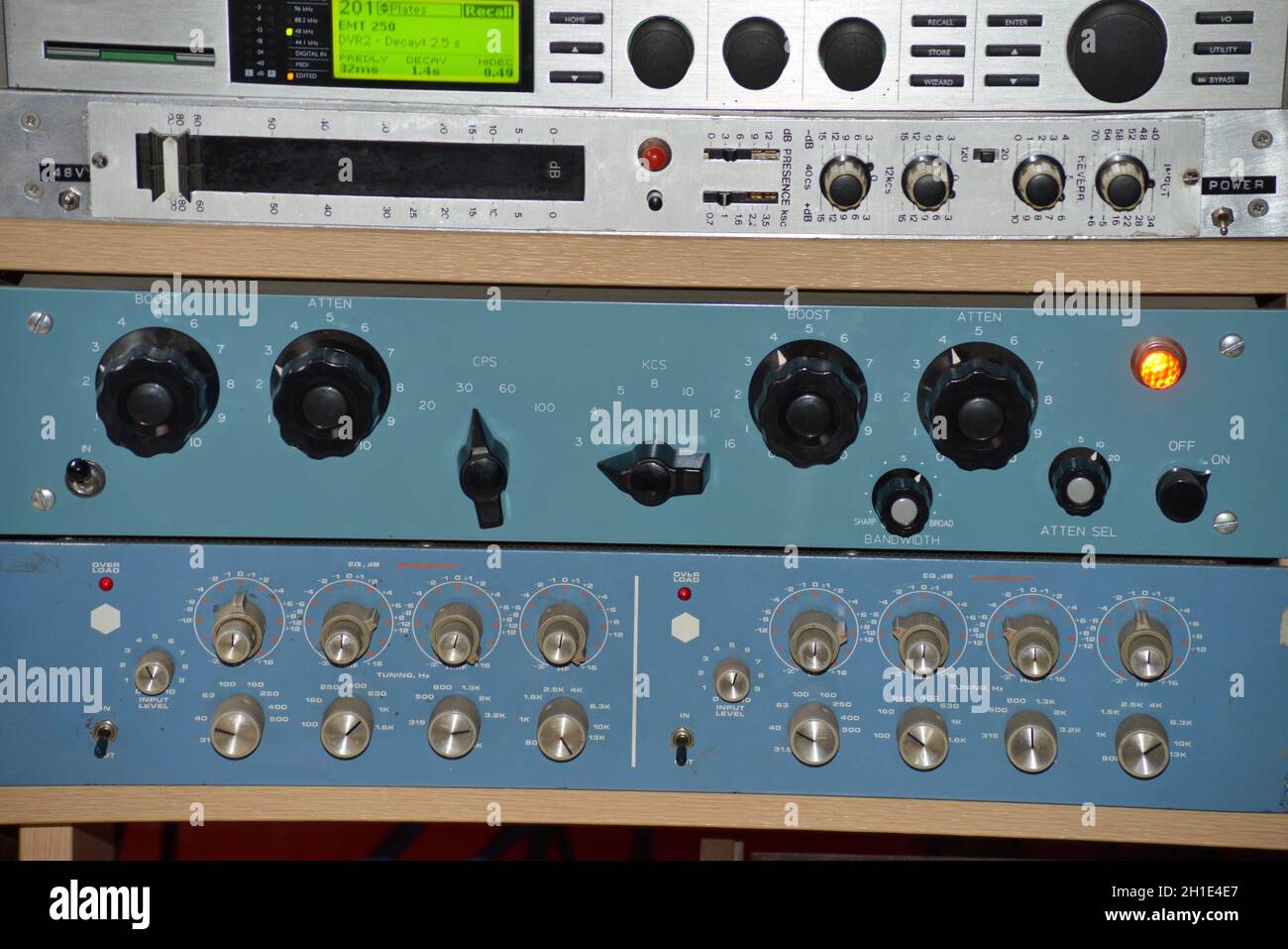 Macro of attenuator in music studio Stock Photo - Alamy