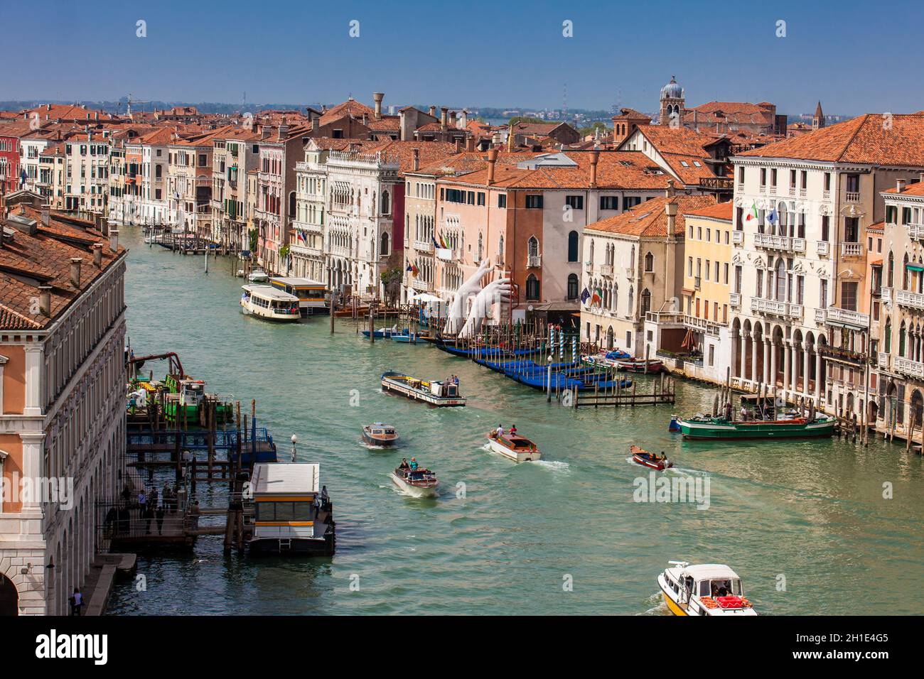 VENICE, ITALY - APRIL, 2018: View of the beautiful Venice city and the ...
