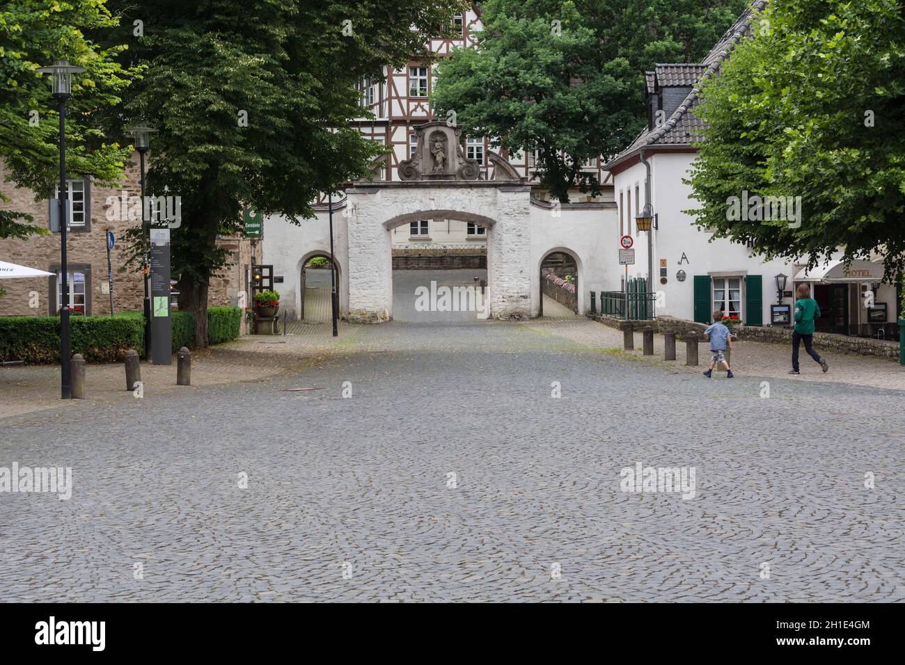 ALTENBERG, NRW, GERMANY - JULY 10; 2017: The Altenberger Dom is also ...