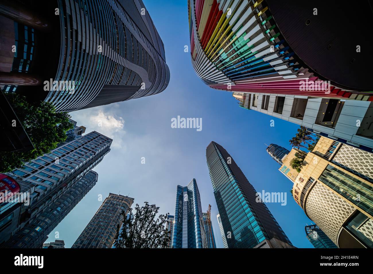 Chongqing, China - August 2019 : Modern commercial and business ...