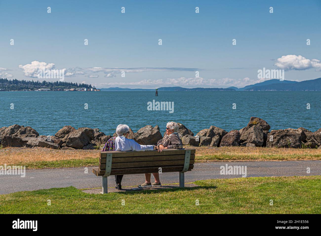 BELLINGHAM, WASHINGTON - July 7, 2019: The Port of Bellingham operates ...