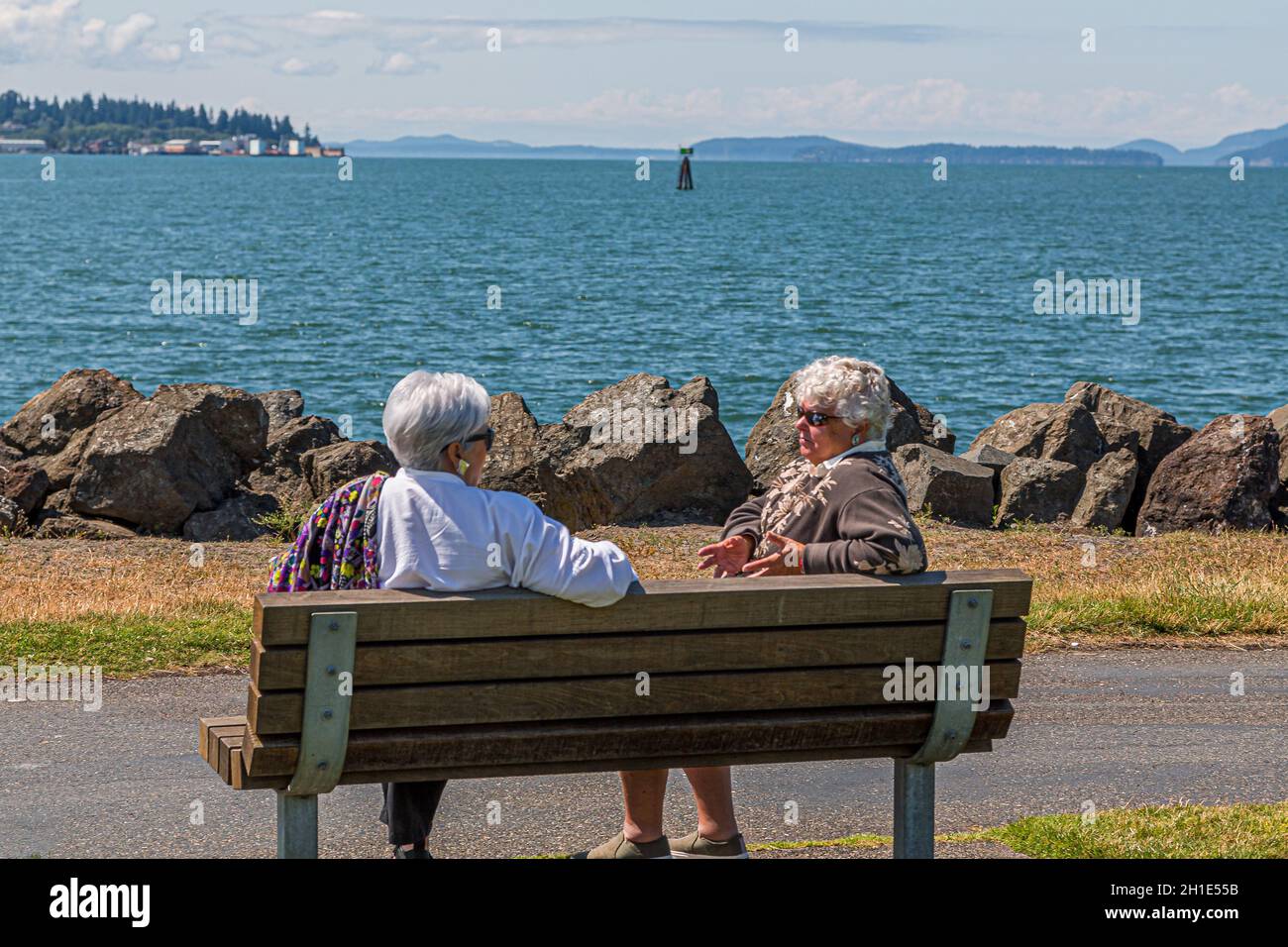 BELLINGHAM, WASHINGTON - July 7, 2019: The Port of Bellingham operates ...